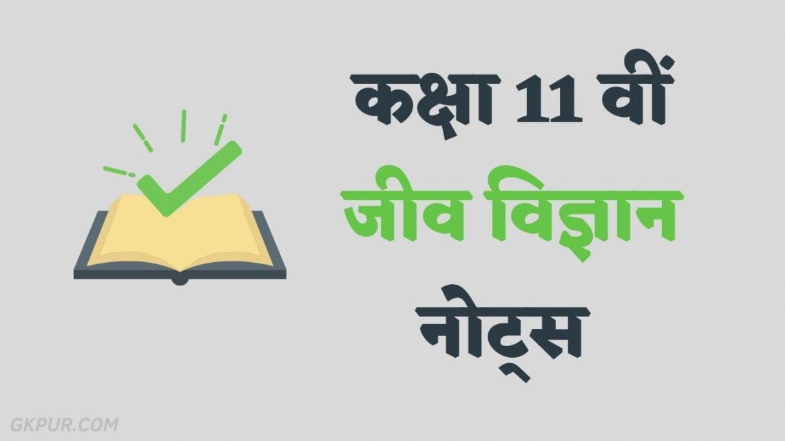 Class 11 Biology Notes In Hindi GKPUR